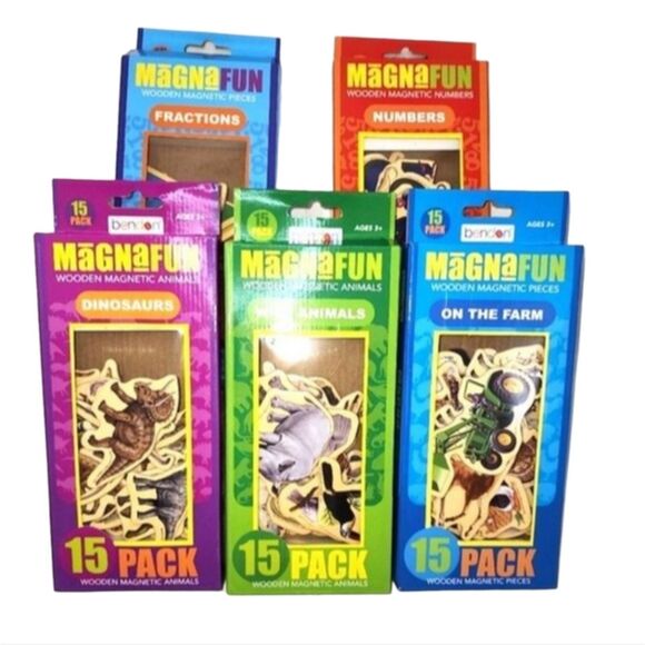 Bendon | Toys | Bendon Magnafun Wooden Magnets Set Of 5 Packs Nwt ...